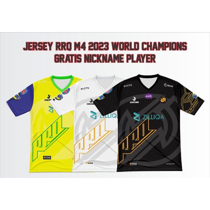 Jual Jersey RRQ M4 2023 Terbaru (Free nickname) | Shopee Indonesia