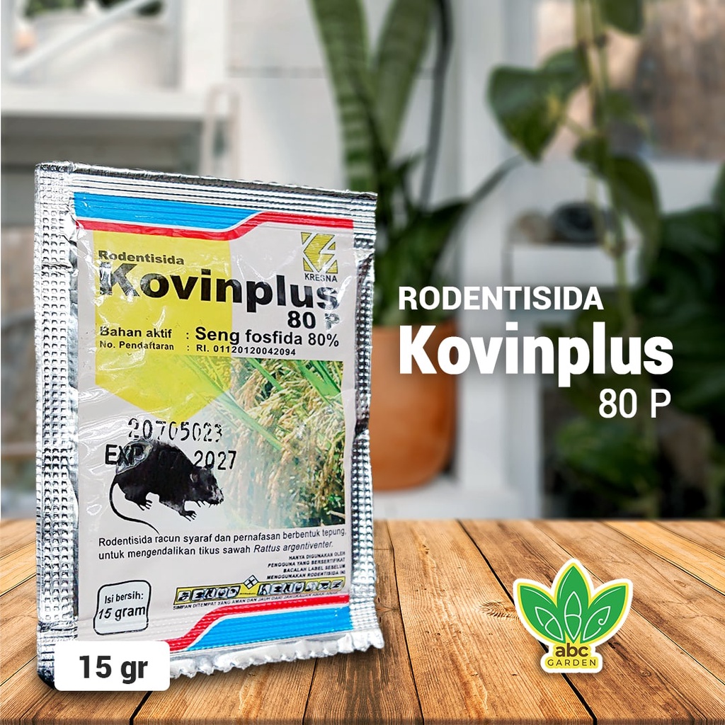 Jual [15gram] Rodentisida Kovinplus 80P - Untuk Mengendalikan Hama ...