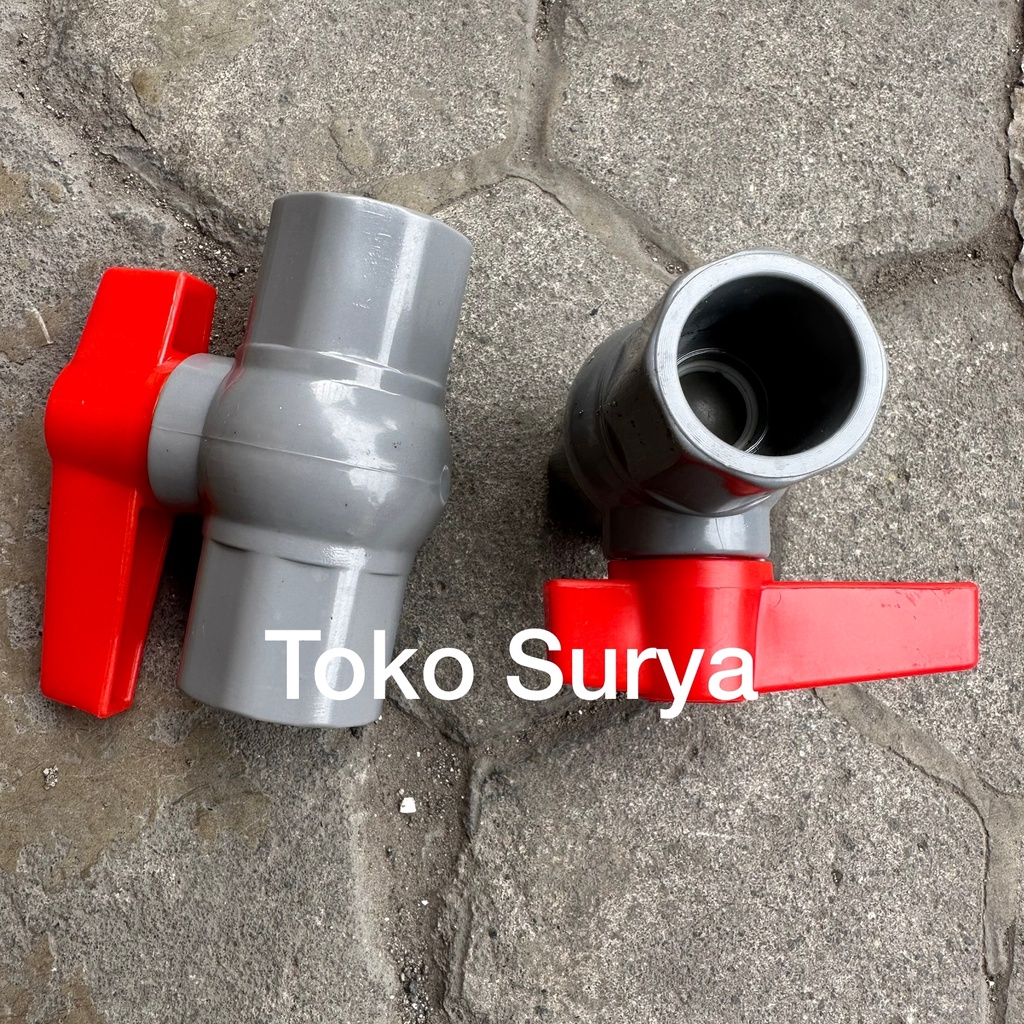 Jual STOP KERAN PVC 1/2" 3/4" BALL VALVE 1/2" STOP KRAN 1/2" STOP KRAN PVC 1/2" KRAN PIPA 1/2 ...