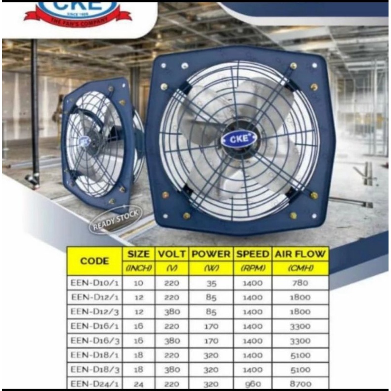Jual EXHAUST FAN CKE Extra DB 12 Inch 380 Volt | Shopee Indonesia