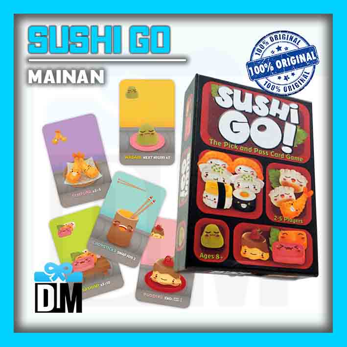 Jual Kartu Sushi Go Game Mainan Mencocokan Sushi Go Party Japan Seru ...