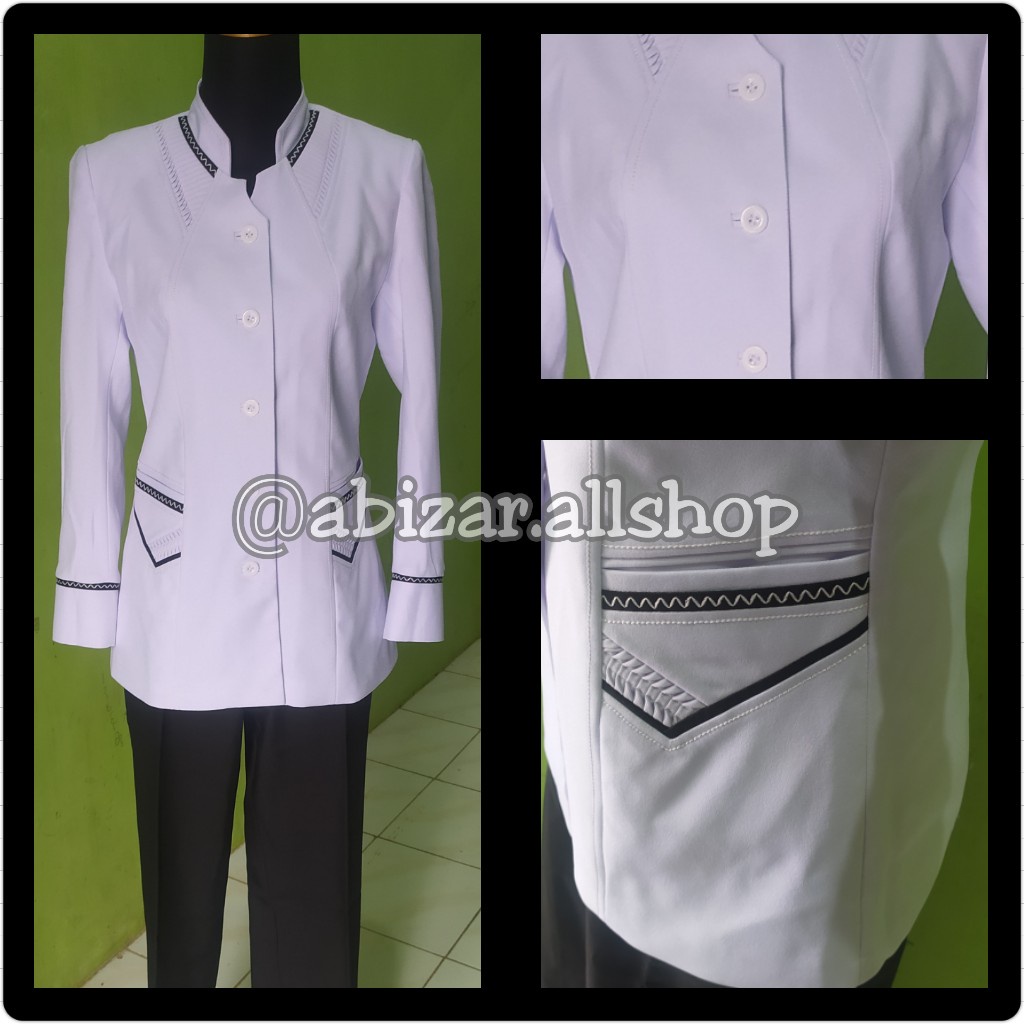 Jual SETELAN BAJU BLAZER SERAGAM DINAS WASKAT PEMDA PNS GURU PDH WARNA ...