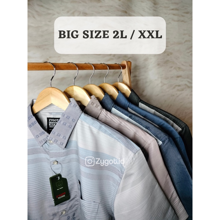 Jual Kemeja Jumbo / Big Size / Oversize 2L Pria Bahan Cotton Polynosic ...