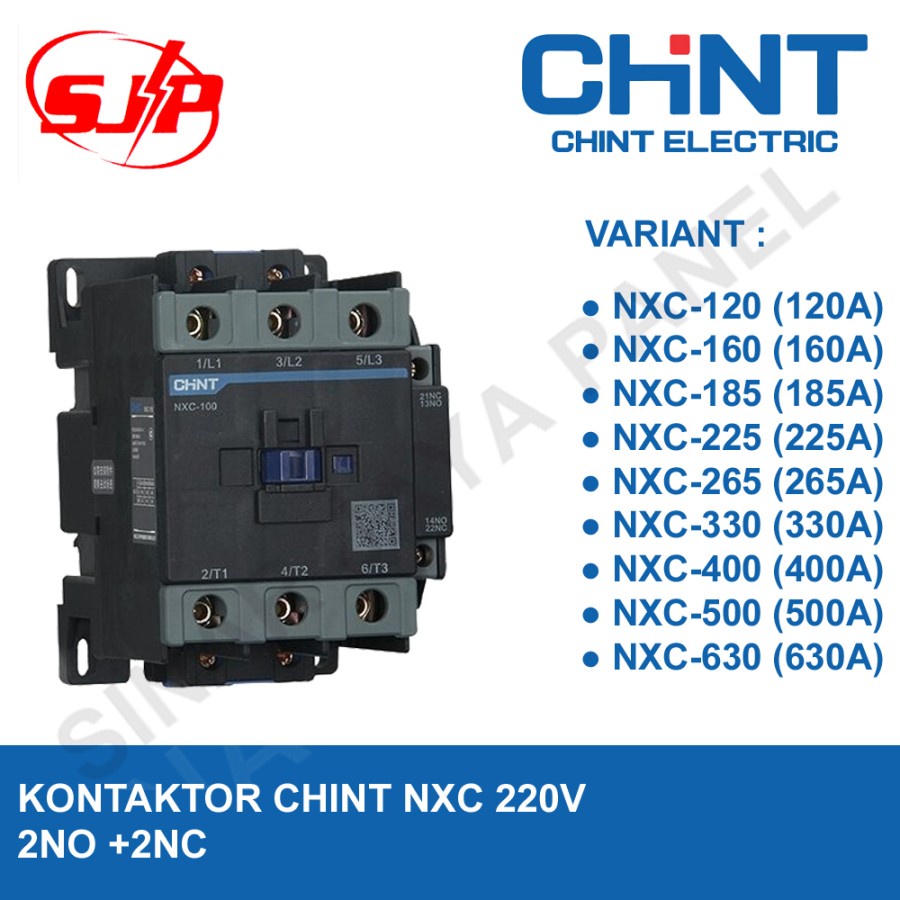 Jual CONTACTOR KONTAKTOR CHINT NXC-120/160/185/225/265/330/400/500/630 ...