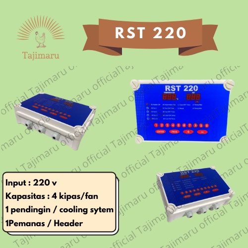 Jual RST 220 / PENGATUR SUHU KANDANG CLOSE HOUSE KONTROLER KONTROL SUHU ...