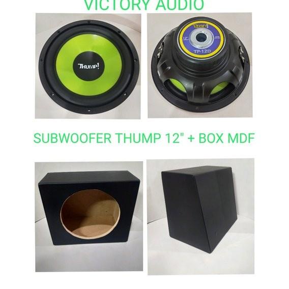 Jual Paket Audio Mobil Subwoofer Plus Box Speaker Hitam Merk Thump ...