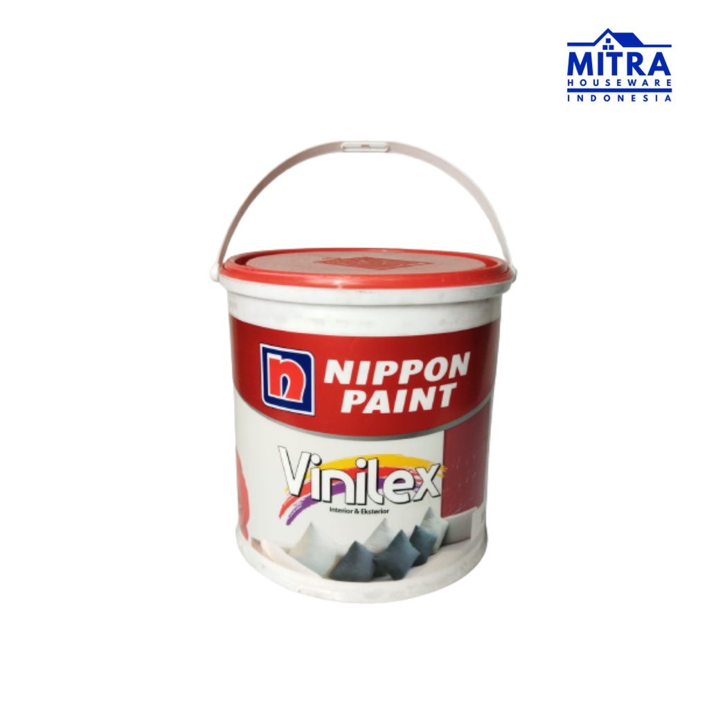 Jual NIPPON PAINT VINILEX 5KG CAT TEMBOK ANTI BOCOR (300/WHITE) | Shopee Indonesia