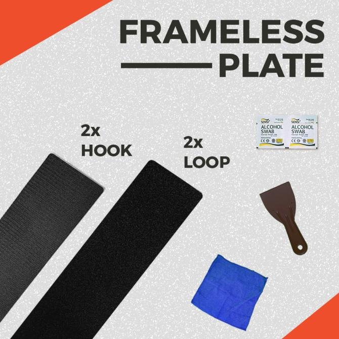 Jual Frameless Plate number Dudukan Plat Nomor Mobil 1 set | Shopee ...