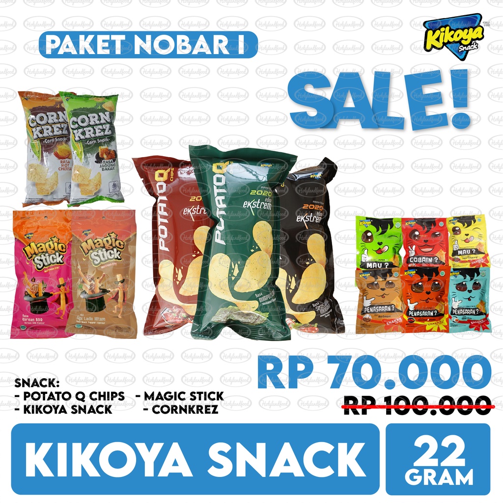 Jual PAKET NOBAR I - MAKANAN RINGAN CEMILAN KIKOYA | Shopee Indonesia