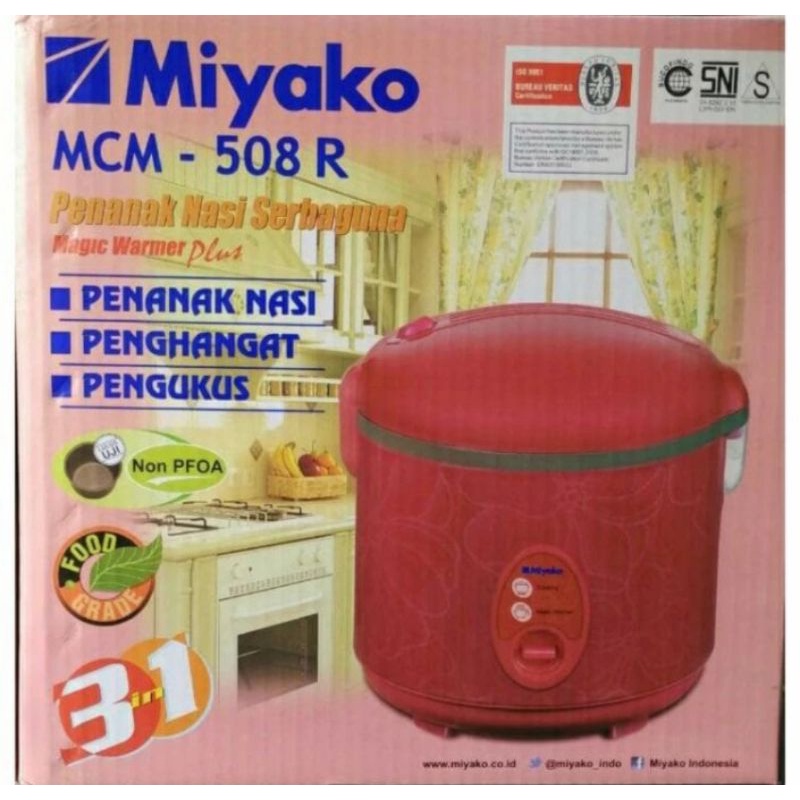 Jual MAGIC COM MIYAKO 508R - MAGIC MIYAKO 1.8L - MIYAKO RICE COOKER 1 ...