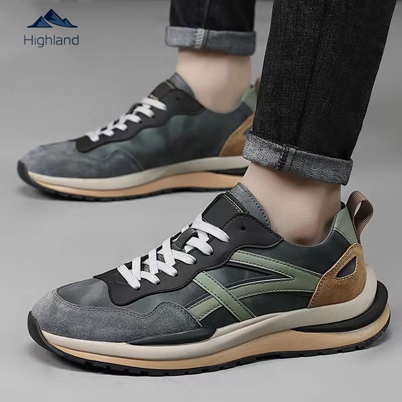 Jual Highland Sepatu Sneakers Pria Casual Sepatu Olahraga Cowok Keren Fashionable Sepatu Jalan ...