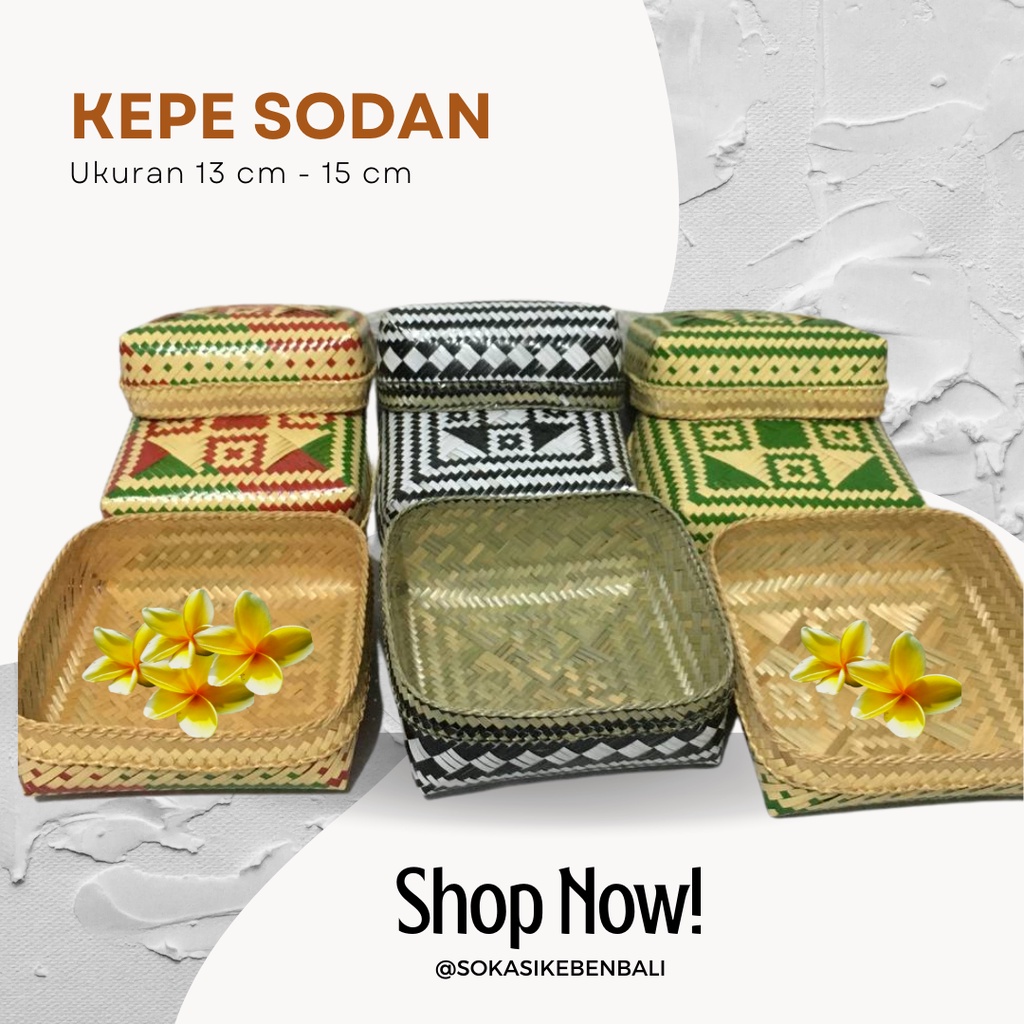 Jual Kepe Sodan Kulit Bambu Ecer| Besek| Keben| Sokasi Keben Bali ...