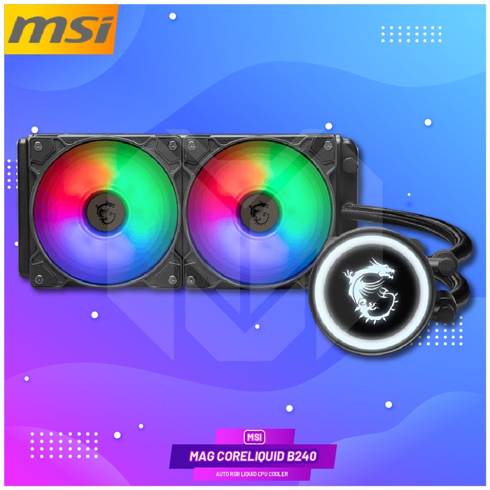 Jual MSI MAG CORELIQUID B240 Auto RGB Liquid CPU Cooler | Shopee Indonesia