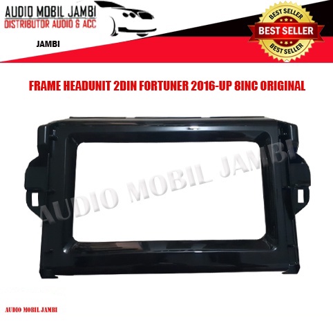 Jual FRAME HEADUNIR 2DIN FORTUNER 2016-UP PIANO BLACK 8INC | Shopee ...