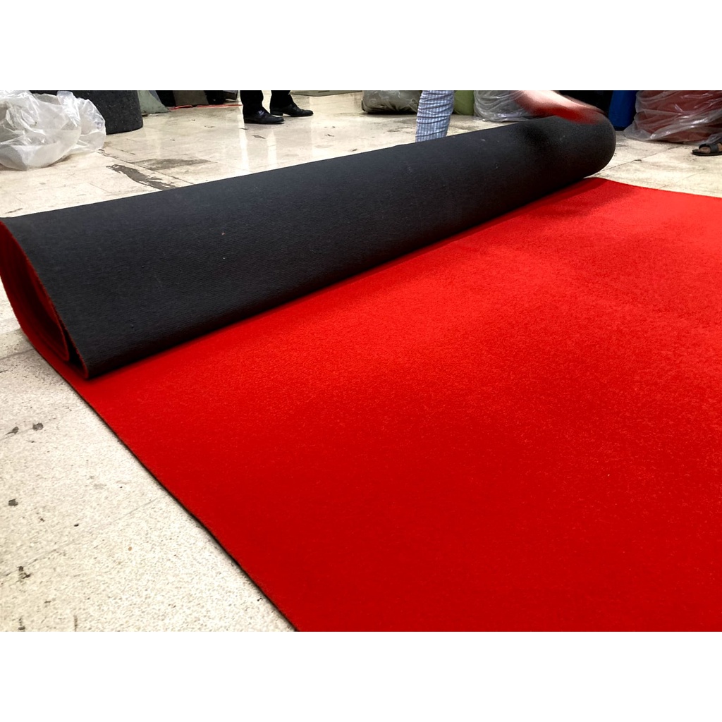 Jual Karpet Bludru Bulu Anti Slip Premium RED 1m x 2m [Backing Anti ...