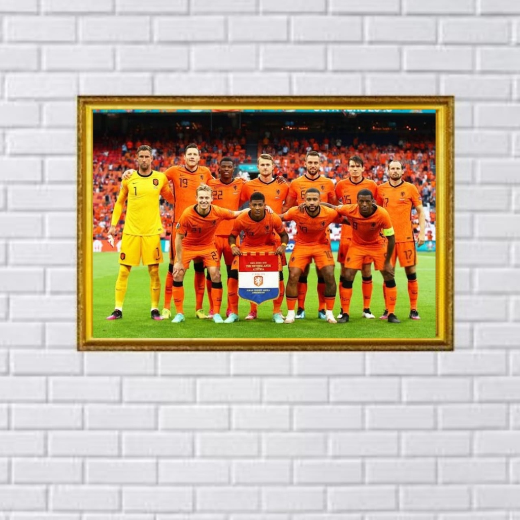 Jual POSTER KAYU PEMAIN BELANDA/POSTER TEAM BELANDA/POSTER SEPAK BOLA ...