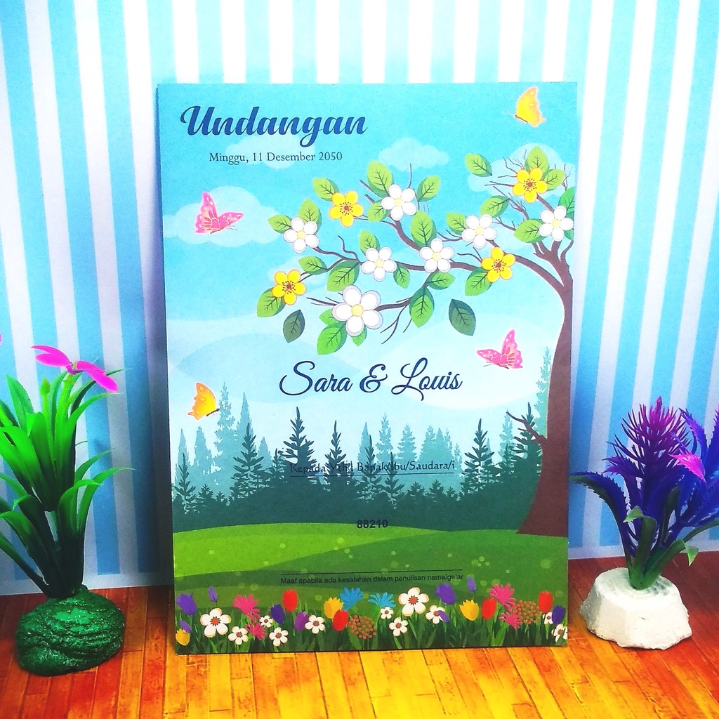 Jual Undangan Erba 88210 Plus Cetak Teks Undangan | Shopee Indonesia