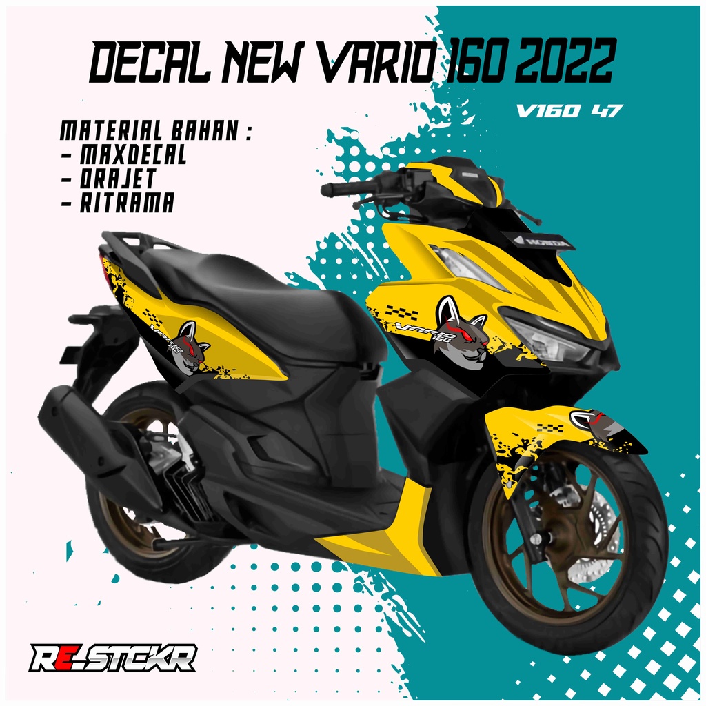 Jual DECAL STICKER HONDA NEW VARIO 160 2022 DOG CONCEPT | Shopee Indonesia