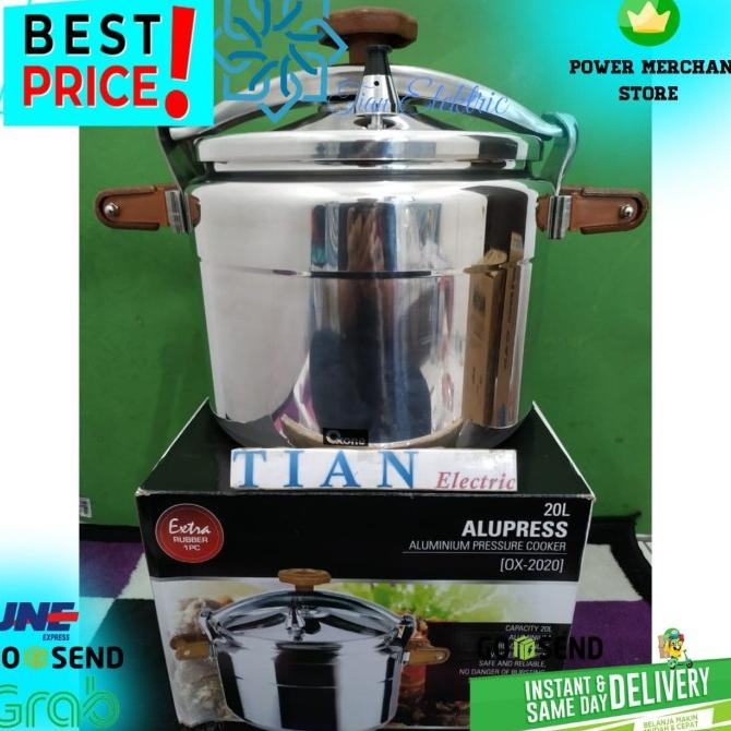 Jual OXONE OX-2020 Alumunium Pressure Cooker / Presto 20 Liter | Shopee Indonesia