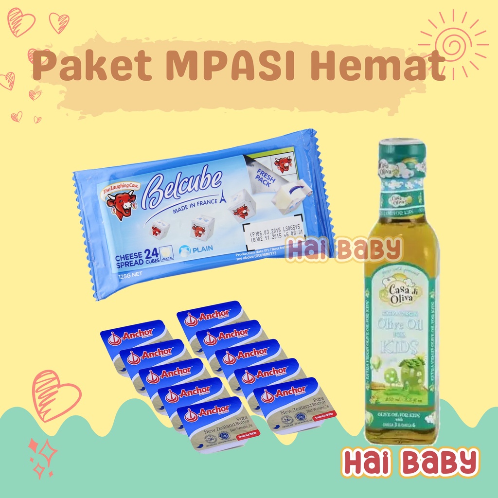 Jual Paket MPASI Hemat / EVOO Casa di Oliva + Anchor Unsalted Butter ...