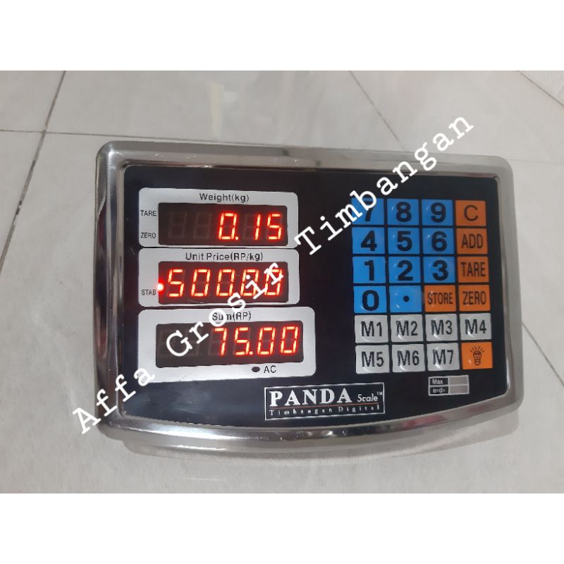 Jual Indikator Timbangan Digital Panda Monitor Double Display Nankai ...
