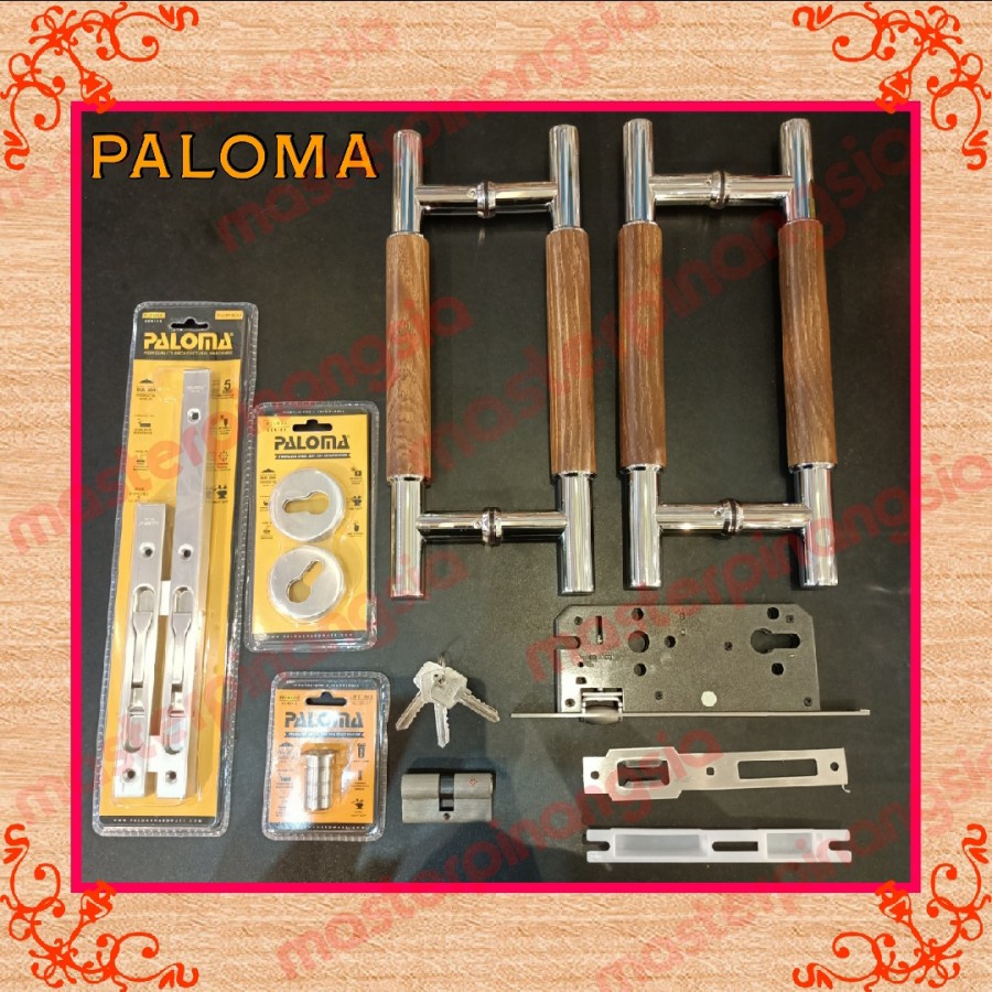 Jual Paket Pull Handle Set Paloma Tarikan Pintu Double/2 Daun Komplit ...
