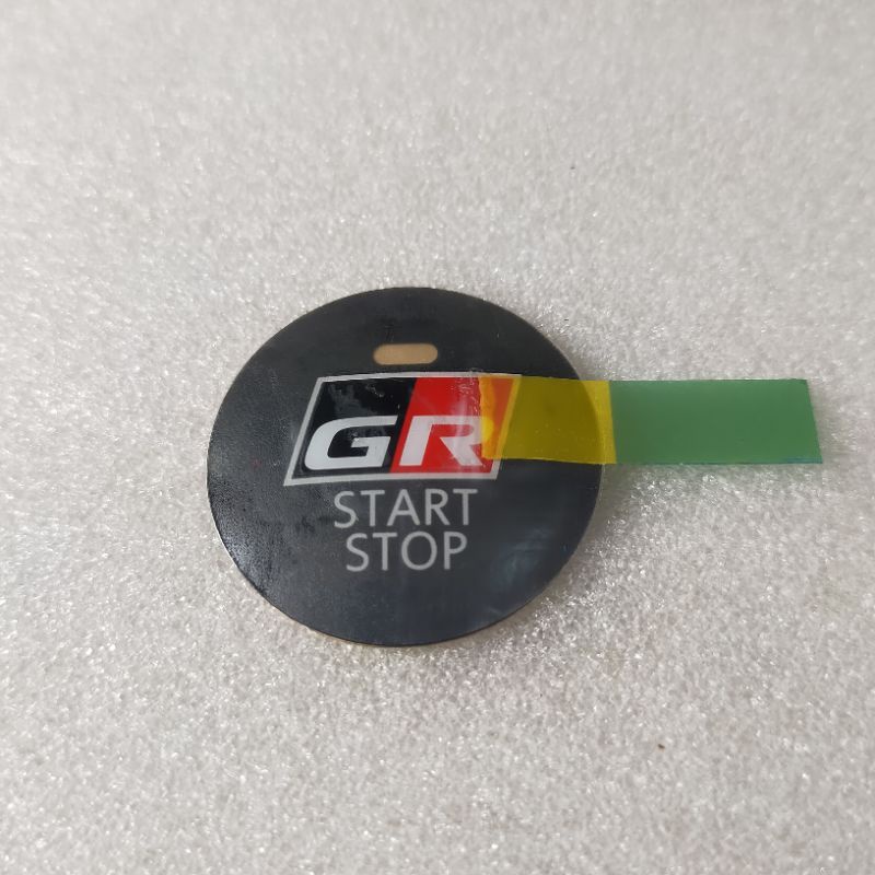 Jual Emblem GR Sticker GR Start Stop Engine Toyota Original | Shopee ...