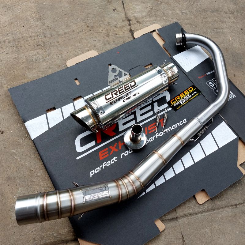 Jual Creed Exhaust TR PRO Knalpot racing for SONIC MX135 KING CB150 ...