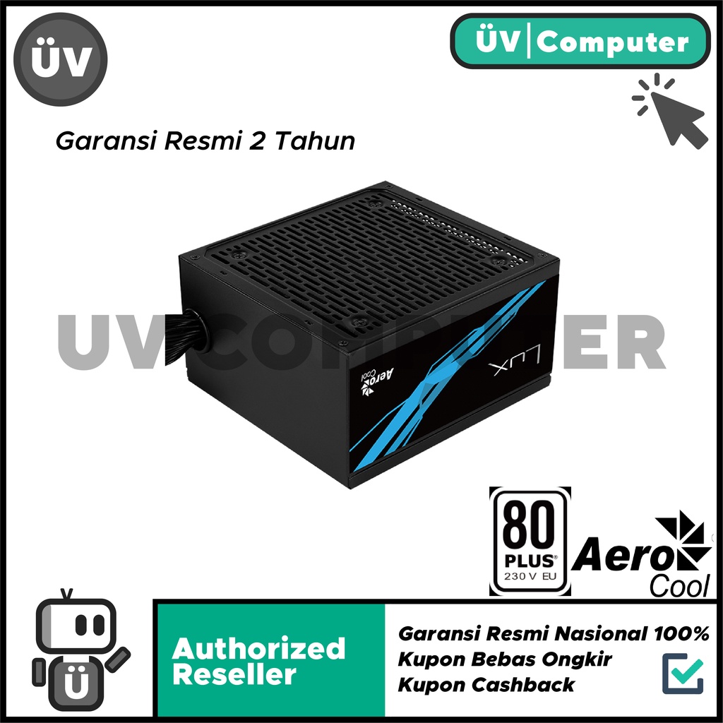 Jual PSU Aerocool LUX 550W 80+ Plus Bronze garansi Resmi 2 Tahun ...