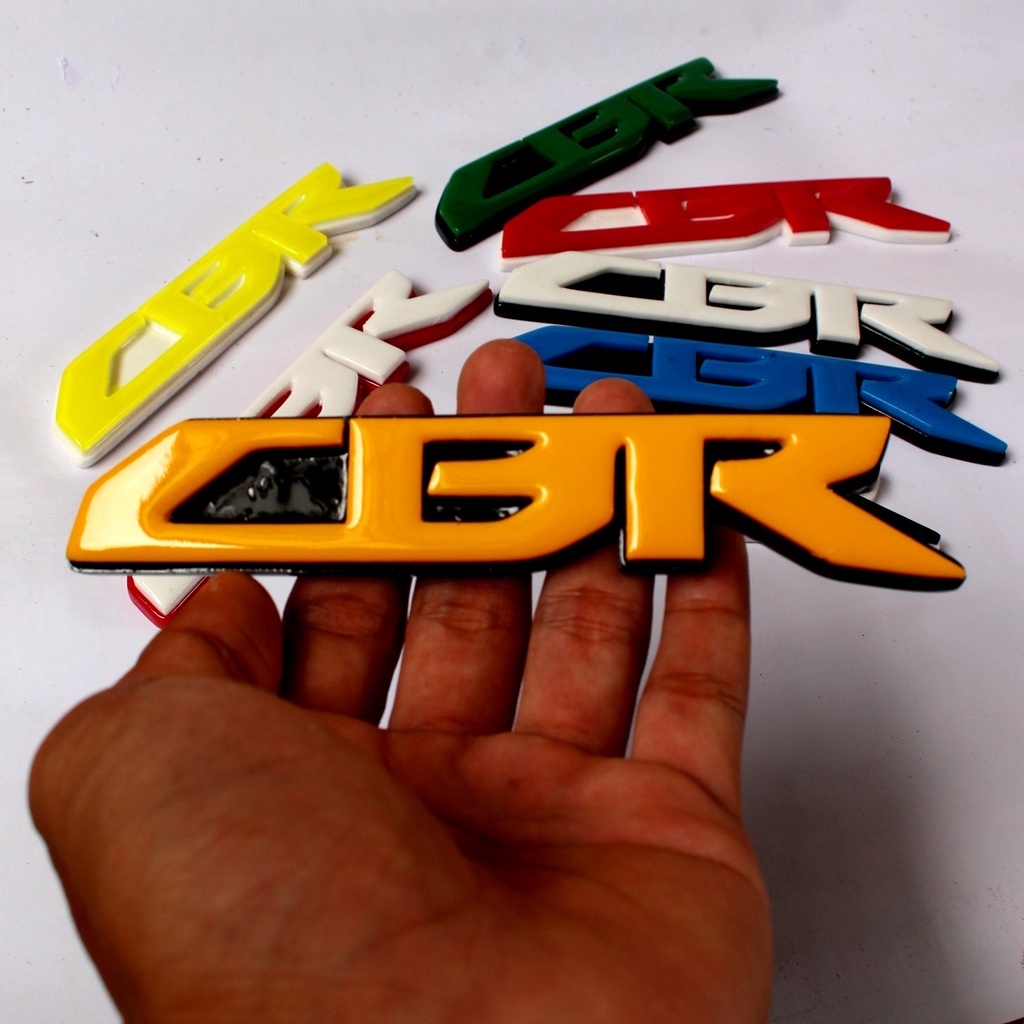 Jual AKSESORIS EMBLEM MOTOR CBR SATU PASANG DENGAN TULISAN 3DIMENSI ...