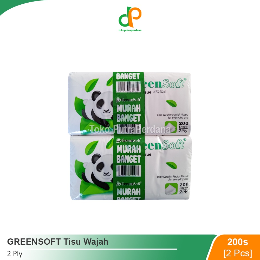 Jual TISU/TISSUE GreenSoft Tisu Wajah 200 Sheet (2 Pcs) | Shopee Indonesia