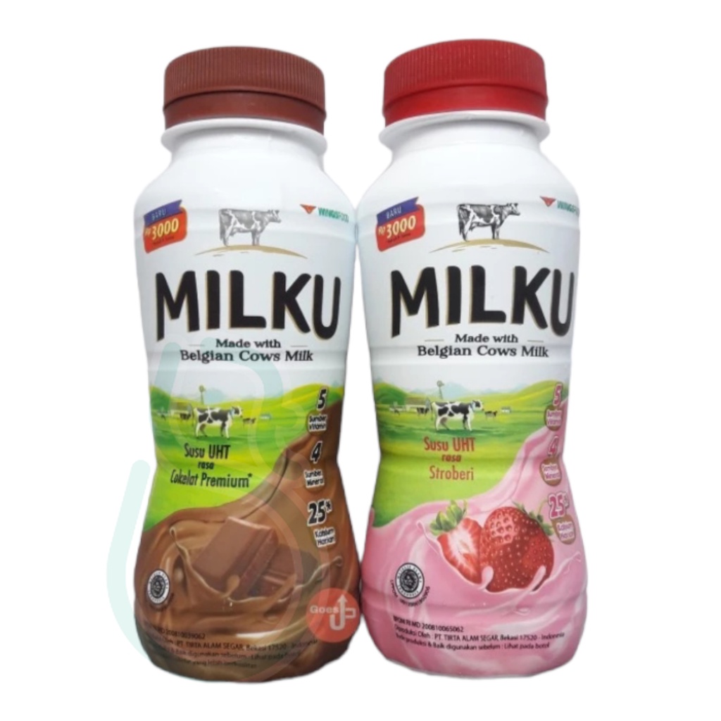 Jual MILKU / Susu UHT / Susu Murni / Susu Botol / Susu Steril 1 Botol ...