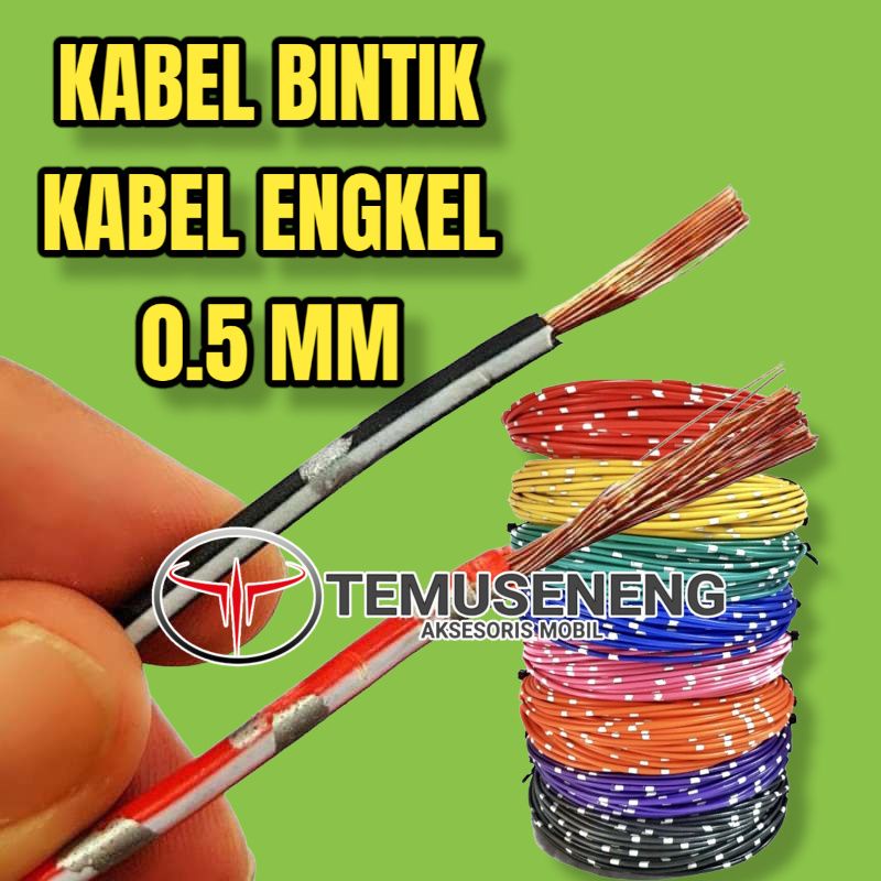 Jual Kabel Bintik Dc Serabut Avs 0.5Mm Kabel Body / Kabel Engkel Kabel Lampu Mobil Motor ...