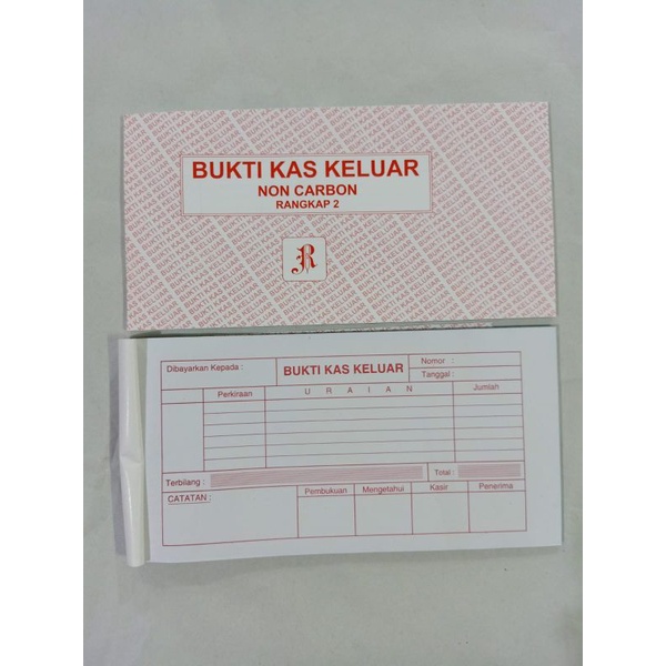 Jual BUKU BUKTI KAS MASUK / KELUAR (NON CARBON RANGKAP 2) NCR 2 PLY 1/3 FOLIO | Shopee Indonesia
