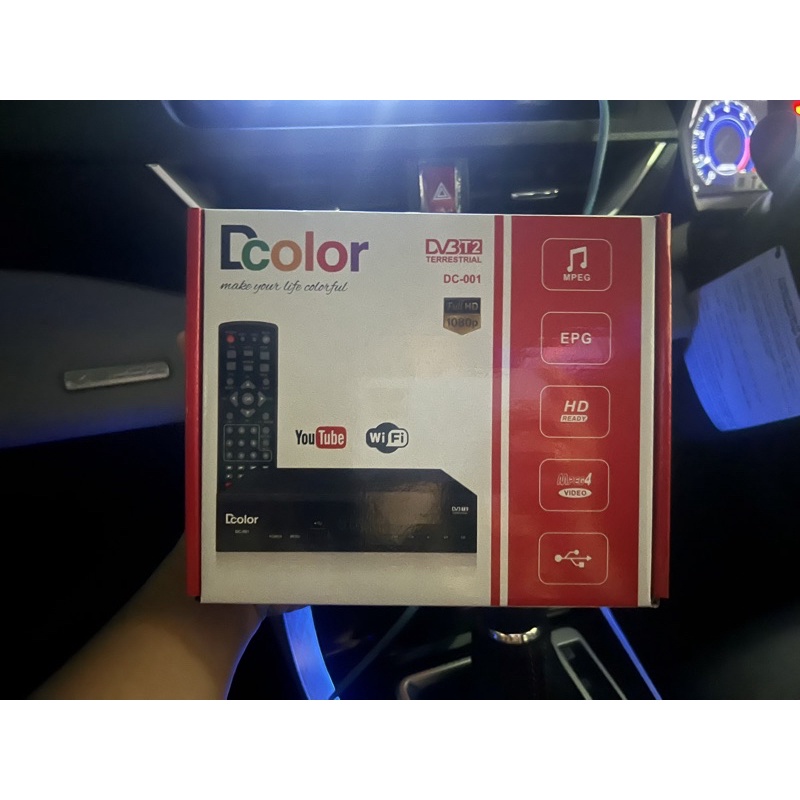 Jual STB Set Top Box Dcolor Matrix Apple Merah DVB T2 HDTV VDR TV ...