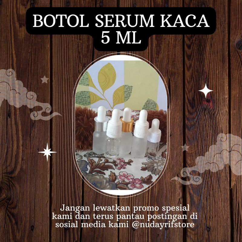 Jual Botol Serum Kaca Tebal Transparant Ukuran 5 ml | Shopee Indonesia