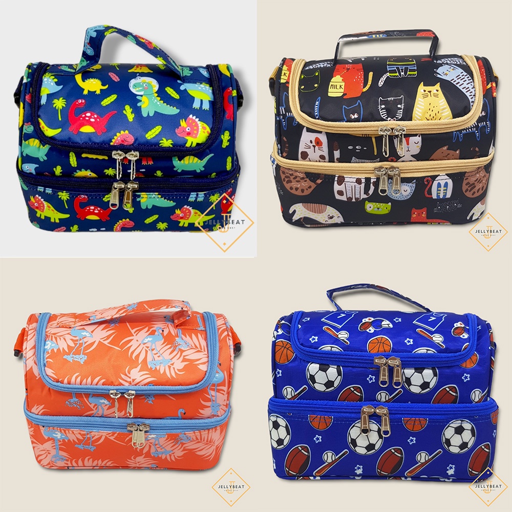 Jual Tas lunch box susun model smigel / lunch bag lapis aluminium foil ...