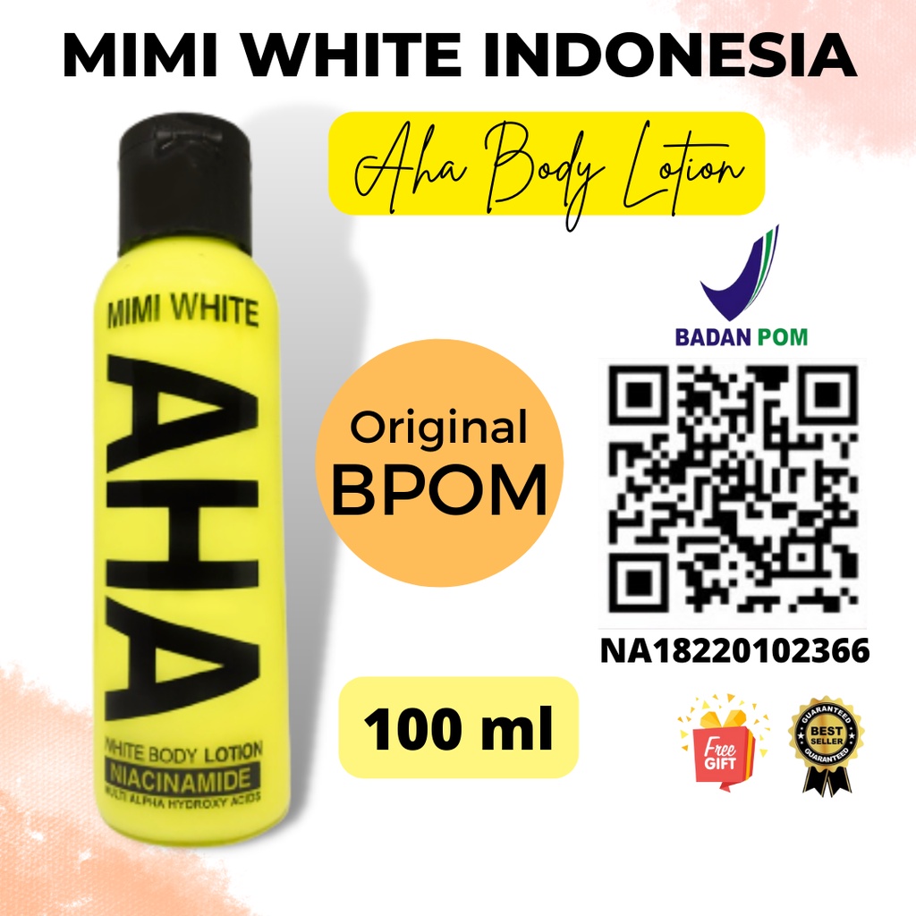 Jual MIMI WHITE AHA BODY LOTION 100 ML Niacinamide Original BPOM ...