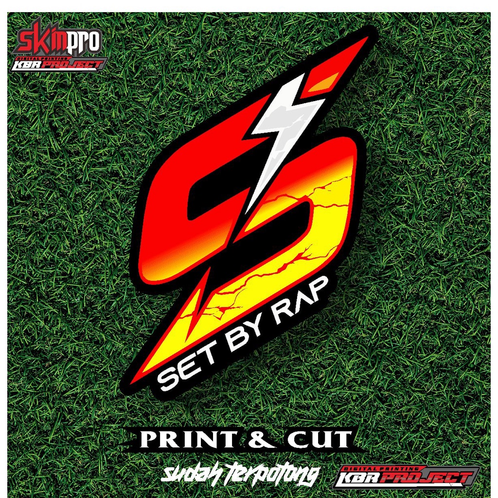 Jual Stiker set by rap Motor Tulisan Jepang Cina Stiker Hologram Montor ...