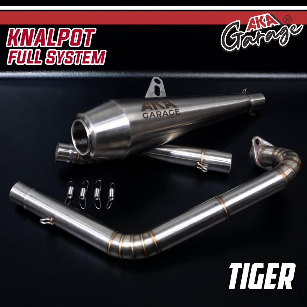 Jual Knalpot Custom Honda Tiger Polos Fullsystem | Shopee Indonesia