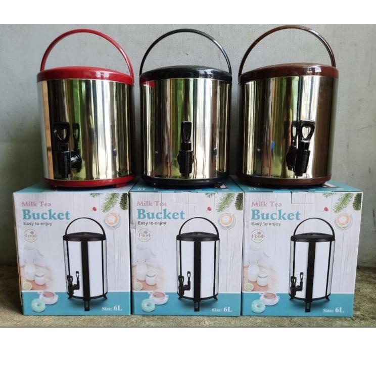 Jual Harga Murah.. Milk Tea Bucket Water Jug 6L,8L,10L,12L | Shopee ...