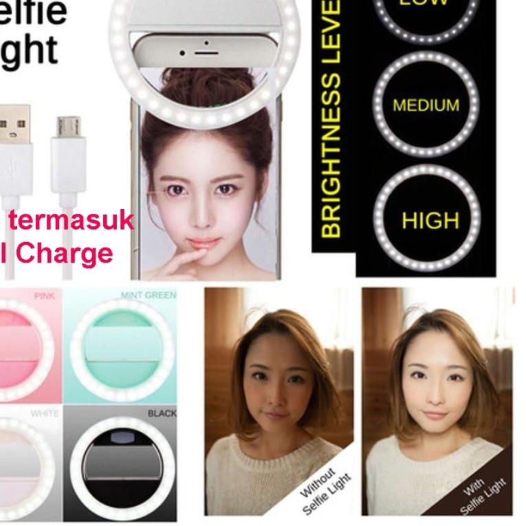 Jual 4.4 FLASH SALE Lampu Selfie LED Ring Light Selfi Bulat Portable ...