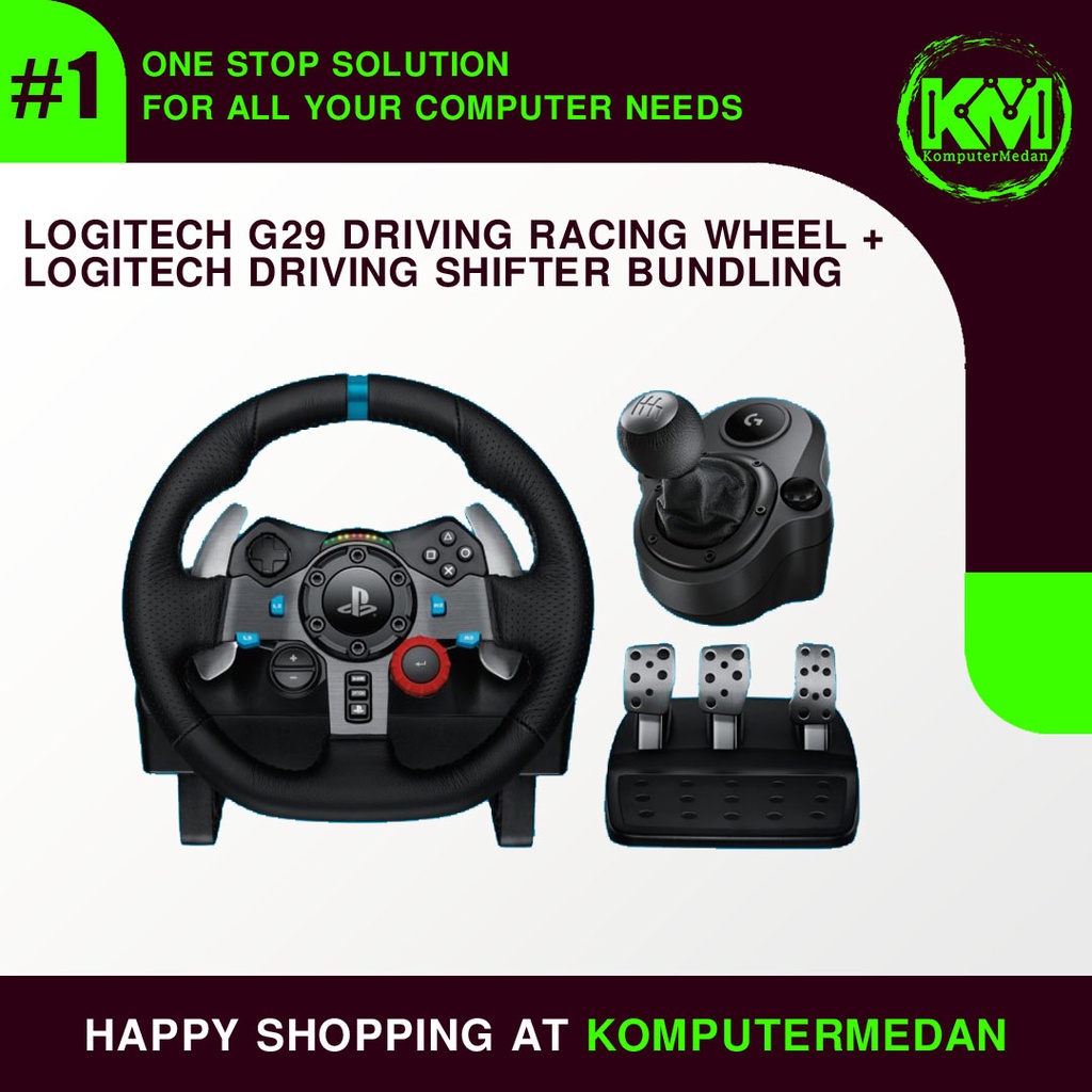 Jual Logitech G29 Driving Racing Wheel + Logitech Driving Shifter ...