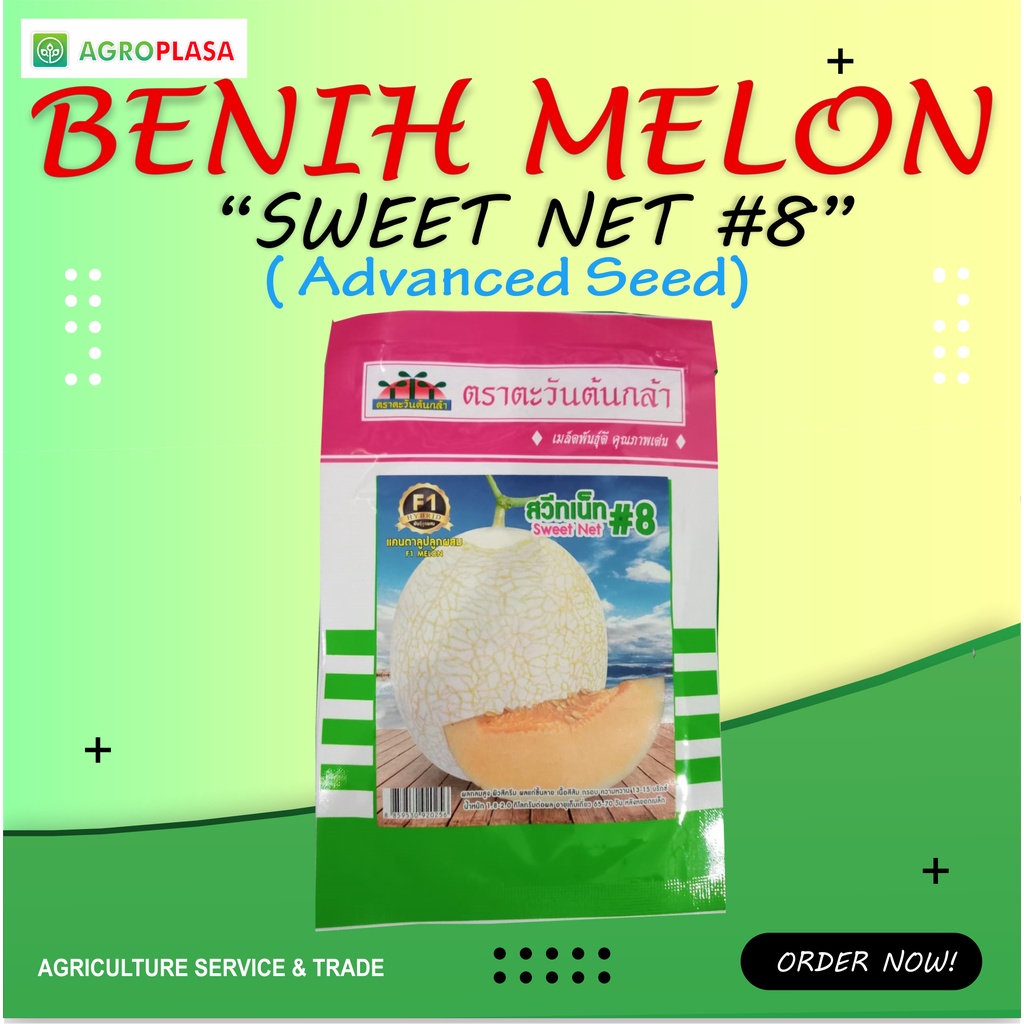 Jual Benih Melon Sweet Net.8 Advance seed 10gr | Shopee Indonesia