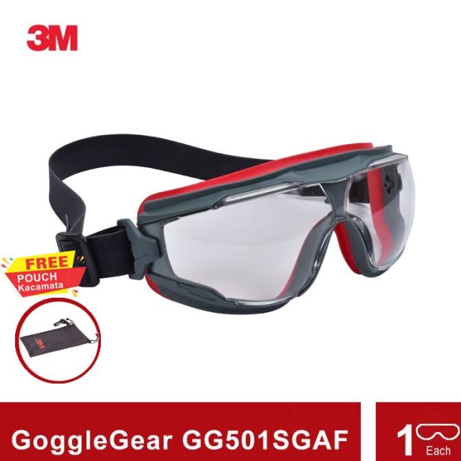 Jual 3M Goggle Gear, 500-Series, GG501SGAF, Clear Scotchgard | Shopee Indonesia