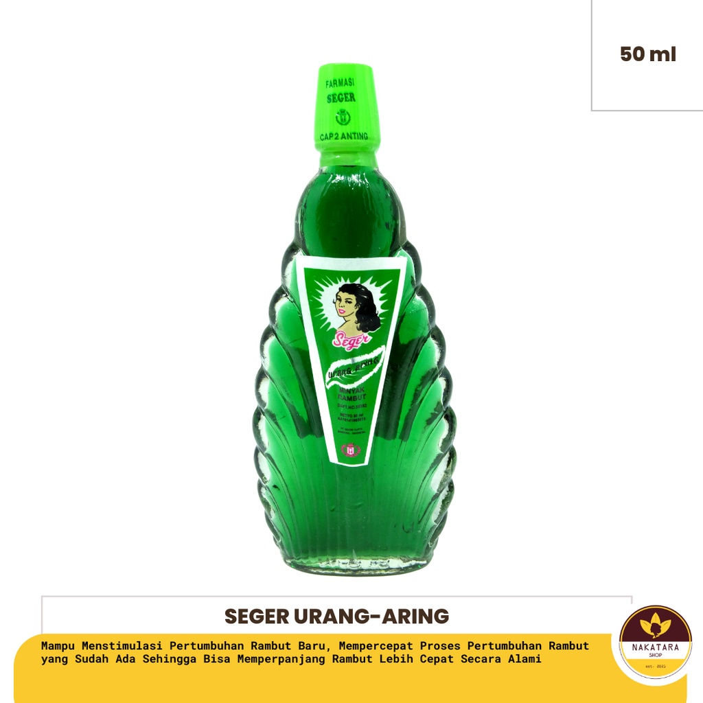 Jual SEGER URANG ARING MINYAK RAMBUT UKURAN 50ML BOTOL KERANG (BESAR ...