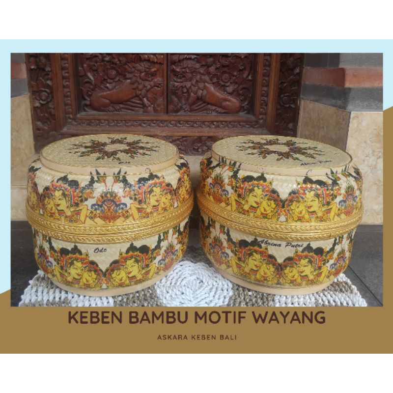 Jual Keben Bambu Bulat Motif Wayang | Shopee Indonesia