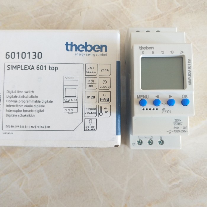 Jual Digital Timer Theben Simplexa 601 Top | Shopee Indonesia