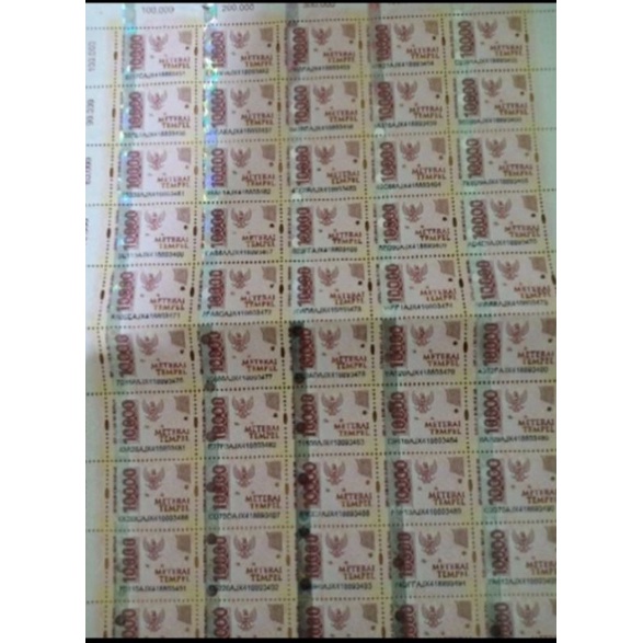 Jual Perangko 10000 (sepuluh ribu) | Shopee Indonesia