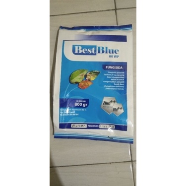 Jual Fungisida Best Blue 80 WP ( Mankozeb Biru + zinc ) Busuk daun ...